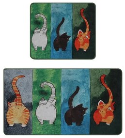 Koupelnové předložky v sadě 2 ks 60x100 cm Gatto Carino – Foutastic