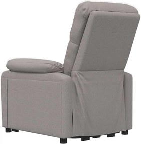Elektrické polohovací křeslo taupe textil 3073810