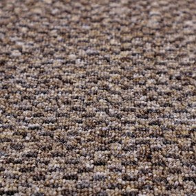 Timzo, Metrážový koberec Rubin 2117 brown, na míru, šíře 4m, hnědá, ab (mřížka), chodba / předsíň