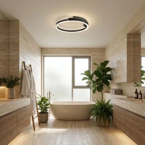 Toolight Toolight, LED stropní svítidlo 50cm, 35W, 4000K, 2000lm, APP1925-C, černá, OSW-66066