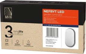 LED Venkovní svítidlo ORNO AD-OP-6147GLPM4 NEFRYT, 15W, 4000K, IP54, šedá