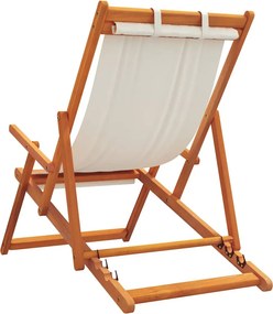 Skládací židle 2 ks krémové látky 3214484