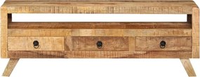 TV stolek 110 x 30 x 40 cm masivní mangovníkové dřevo 337064