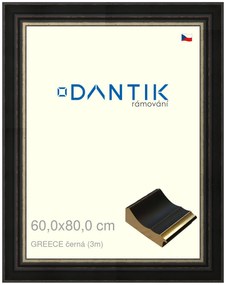 DANTIK rámeček 60x80 | GREECE černá (Plexi Čiré)