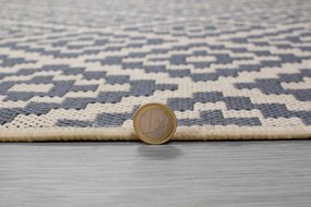 Flair Rugs koberce Kusový koberec Florence Alfresco Moretti Beige/Anthracite čtverec  – na ven i na doma - 200x200 cm