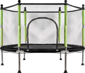 Creative Corner Trampolína pro domácí zahradu pro děti míčová síť 140cm 55inch zelená