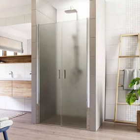 Mereo Mereo, Sprchové dveře, Lima, dvoukřídlé, lítací, chrom ALU, sklo Point, CK80582K