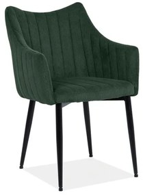 Jídelní židle Mattie (zelená + černá). 1050539
