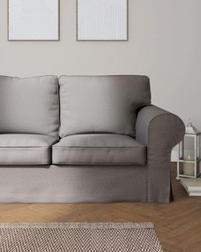 Potah na pohovku IKEA Ektorp 3-místná rozkládací, NOVÝ MODEL 2013 barva šedá látka pletený vzor