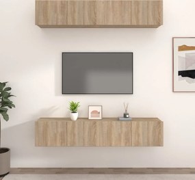 vidaXL TV skříňky 4 ks 80 x 30 x 30 cm kompozitní dřevo [3114188] Barva: dub sonoma