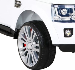 Ramiz Land Rover Discovery elektrické auto pro děti bílé SUV + dálkové ovládání