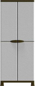 Plastová skříňka 68 x 39 x 171,5 cm ratanový design 337899