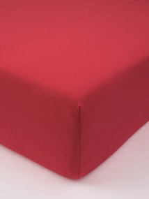 MK Lůžkoviny Jersey prostěradlo s elastanem 220 × 200 cm – vínové