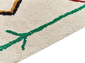 Bavlněný koberec 160 x 230 cm béžový CETMI Beliani