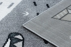 Dětský kusový koberec Fun Indian grey - 140x190 cm