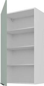 ARIA sb | horní skříňka 60 G-108 1F policová | 60 cm | EXTRA VYSOKÁ | ANTI FINGERPRINT povrch | bílá/aquamarine