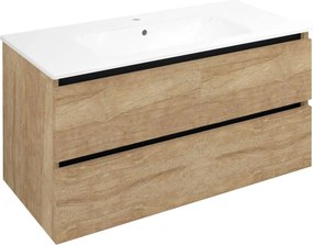 Sapho Ezara - Umyvadlová skříňka, 100x46x52 cm, 2 zásuvky, dub Alabama EZ101-2222