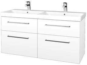Dřevojas Koupelnová skříň Q MAX SZZ4 120 Varianta: M01 Bílá mat / Úchytka T04 / M01 Bílá mat