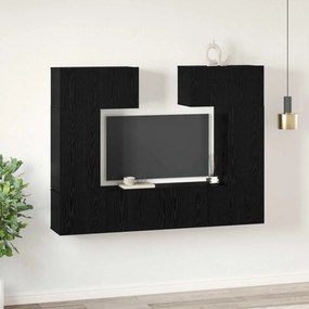 Sestava TV skříněk 6 ks Černý dub Kompozitní dřevo 3393469