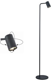 Mantra 7517 Sal, černá stojací lampa s otočnou hlavou 1xGU10, výška 123,5cm