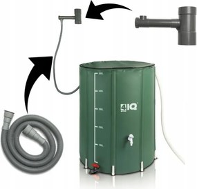 Skládací zásobník na dešťovou vodu 500 l 4iQ na dešťovou vodu