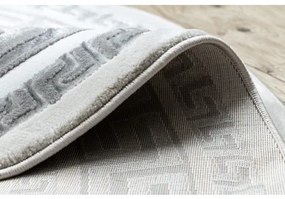 Kulatý koberec GLOSS moderni 2813 27 stylový, rám, řecký šedá velikost kruh 120 cm | krásné koberce cz