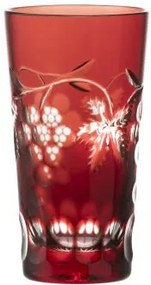 Sklenička Grapes, barva rubín, objem 320 ml