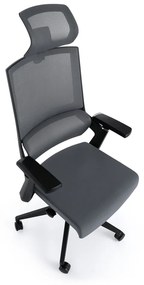 Kancelářská židle Soldado 1 + 1 ZDARMA, šedá / černá