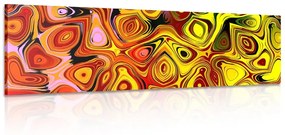 Obraz kreativní umění v odstínech červené a žluté Varianta: 150x50