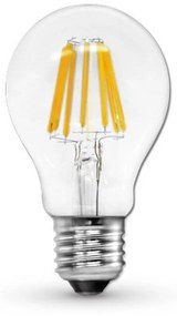 LED žárovka - E27 - 8W - 880Lm - filament - teplá bílá
