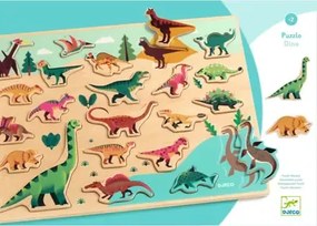 DJECO Dřevěná vkládačka Dino / Vkládačka / Dřevo