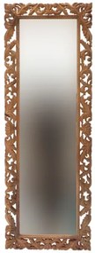 Indický nábytek - Zrcadlo 60x170 Retro ručně vyřezávané z masivu mango Retro