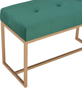 Lavice 80 cm zelená sametová 247555