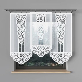 Panelová dekorační záclona na žabky EWA bílá, šířka 60 cm výška od 120 cm do 160 cm (cena za 1 kus panelu) MyBestHome Rozměr: 60x160 cm