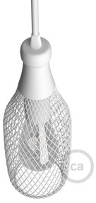 creative cables Kovový stínidlový rám ve tvaru lahve Magnum Barva komponentu: Bílá