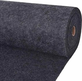 Koberec Antracitová 1,2 x 10 m Polyester 331334