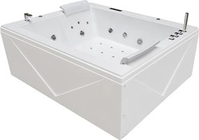 BPS-koupelny Hydromasážní vana DIABLO 666 II 180x150 s ohřevem vody