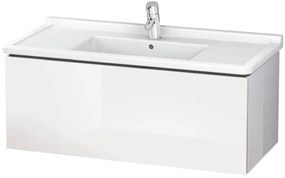 Duravit L-Cube - Umyvadlová skříňka 408x1020x469 mm, 1 zásuvka, lesklá bílá LC616602222