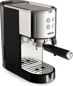 Krups Virtuoso XP444C10 nerezová / Pákový kávovar / E.S.E. kapsle / 15