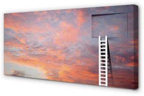 Obrazy na plátně Žebřík slunce oblohu 100x50 cm