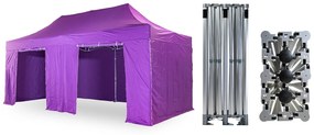 Nůžkový párty stan 3x6 m /6 noh TENTino BIG HEXAGON Barva opláštění: 15A - FIALOVÁ