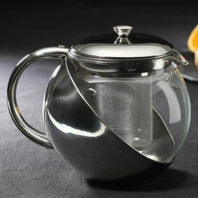 Konvice na čaj, čajová konvice, 1100 ml - chromovaná