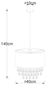 Globo 15187H3 - Lustr AMY 1xE27/60W
