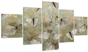 Obraz - Vintage motýli (125x70 cm)