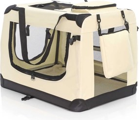 Přepravní box fudajo – 70 × 52 × 50 cm, béžová (64187)