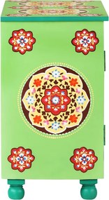 Příborník ručně malovaný vícebarevný 70 x 35 x 60 cm mangovník 321664