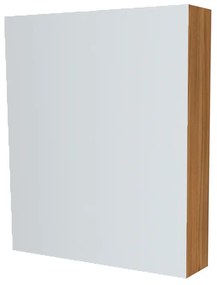 Mereo, Mereo Koupelnová zrcadlová skříňka 60 cm, galerka, 1x dvířka levá, Multidecor, Ořech Dijon přírodní, MER-CN798G61ODP1