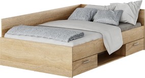 Postel, 120x200, dub sonoma, BOAT