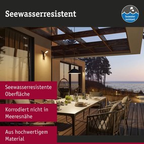 P 94793 LED venkovní nástěnné svítidlo Smart Home Zigbee 3.0 Alara pohybové čidlo IP44 hranaté 375x270mm RGBW+ 10W 230V antracit kov - PAULMANN