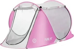 NILS Camp NC3043 růžový / Plážový stan / 220 x 120 x 95 cm